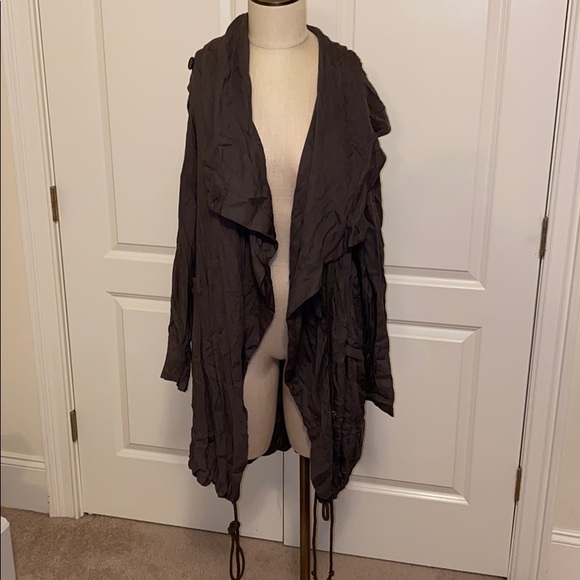 Sun & Shadow | Jackets & Coats | Sun Shadow Drape Olive Jacket | Poshmark